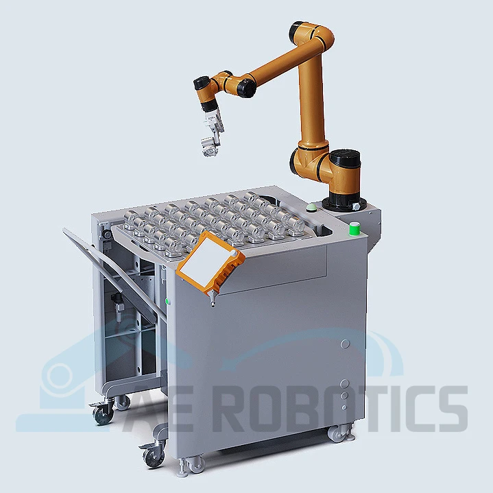 Cnc Machine Tool Loading And Unloading Solution Cnc Machine Tool Tending Solution Robot Cnc
