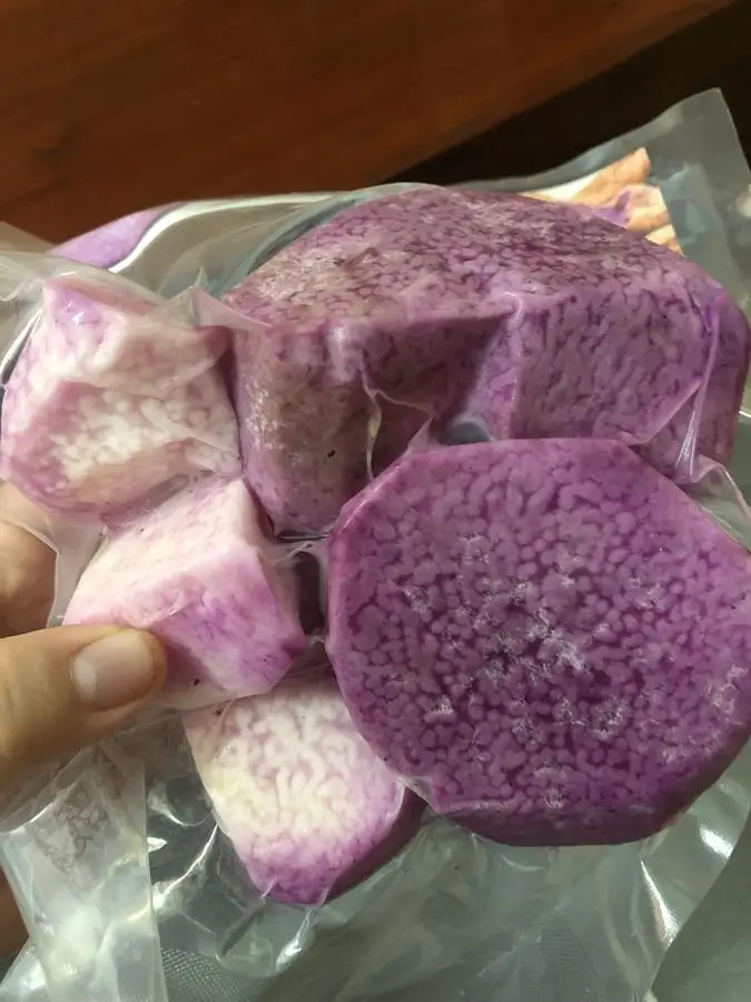 Fresh Vietnam Yam IQF Frozen White Yam Cut Frozen Purple White Yam for ...