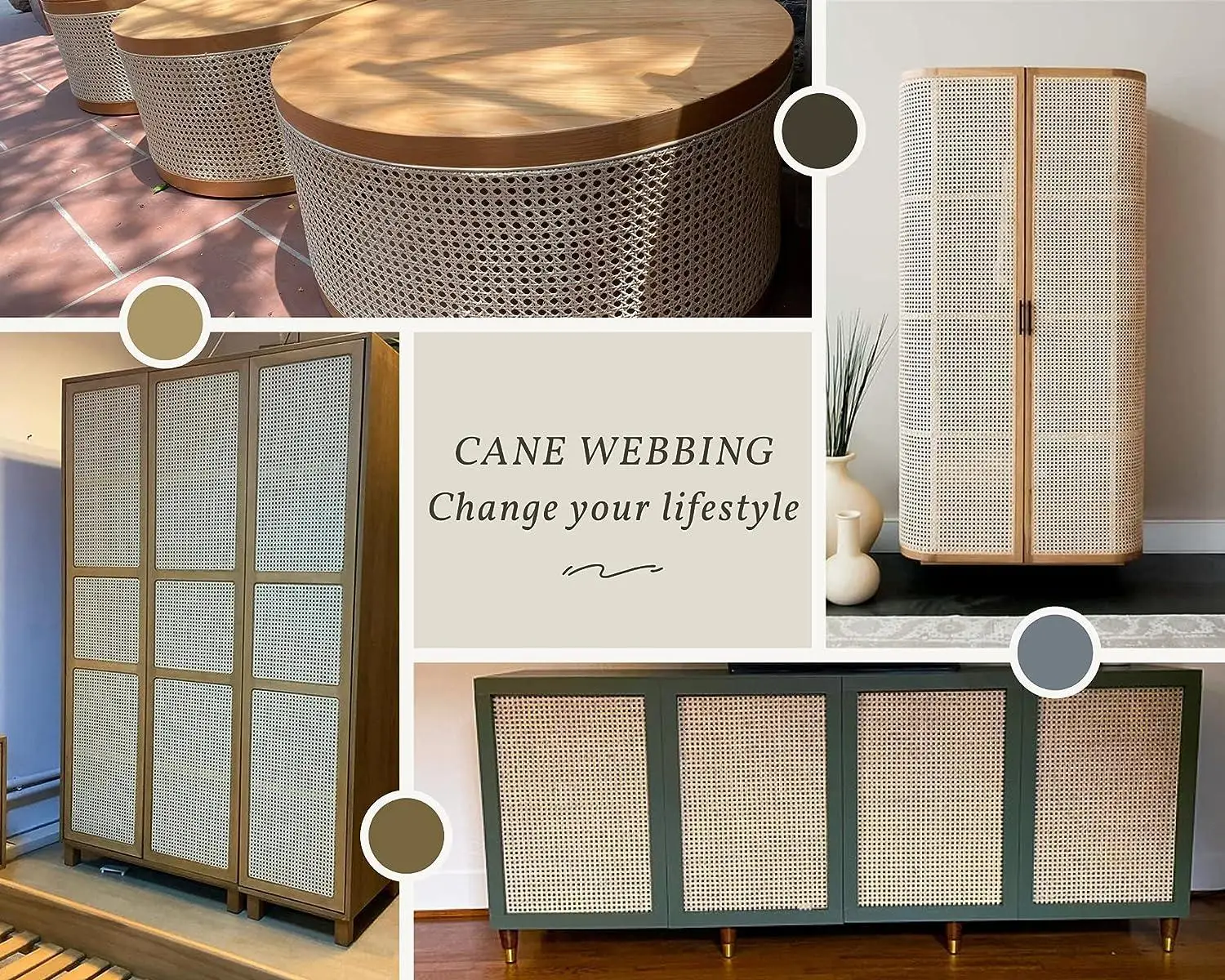 Vietnam Natural Rattan Webbing Herringbone/ Diamond Design Handmade ...