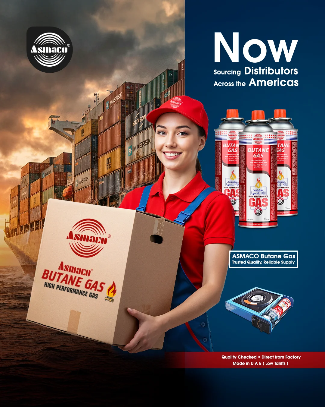 Wholesale ASMACO Butane Gas for Camping & Portable Stoves | For ...