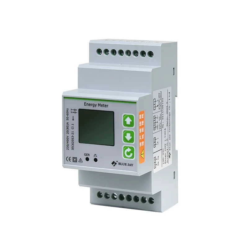 Three Phase Electricity Energy Monitor Meter with CT Sensor 3 Phase ...