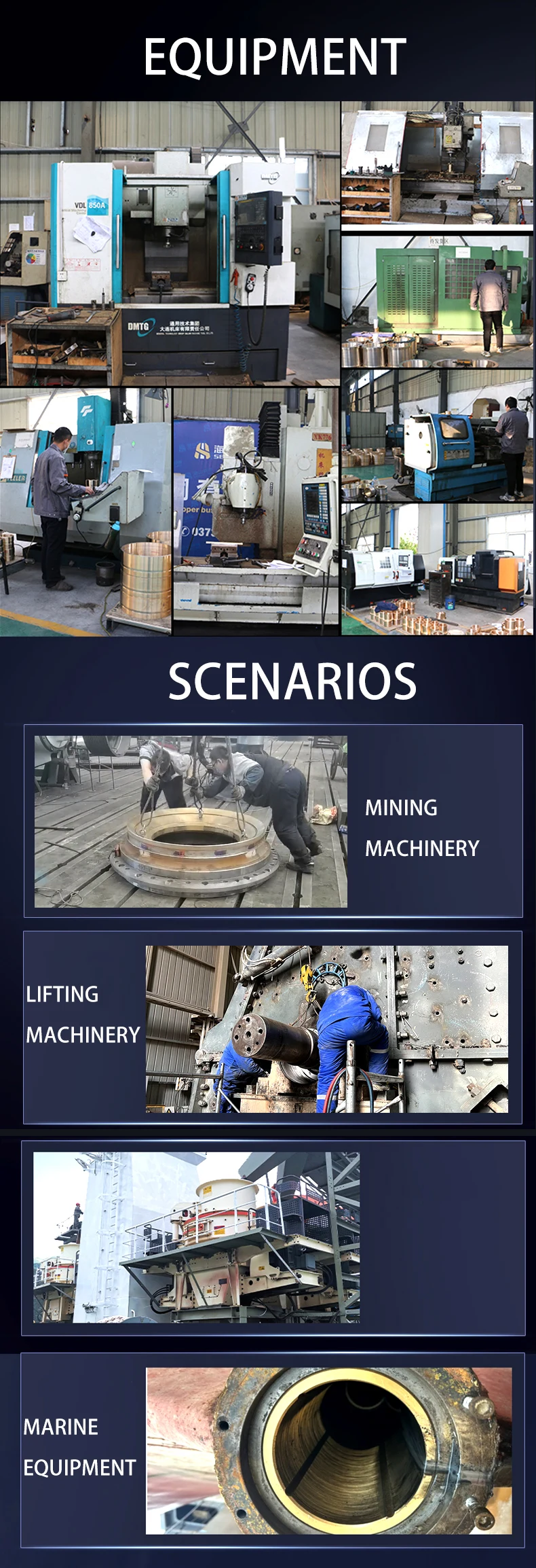 Tunnel Boring Machine Thrust System Heavy Duty Brass Bushing Metal Mold ...