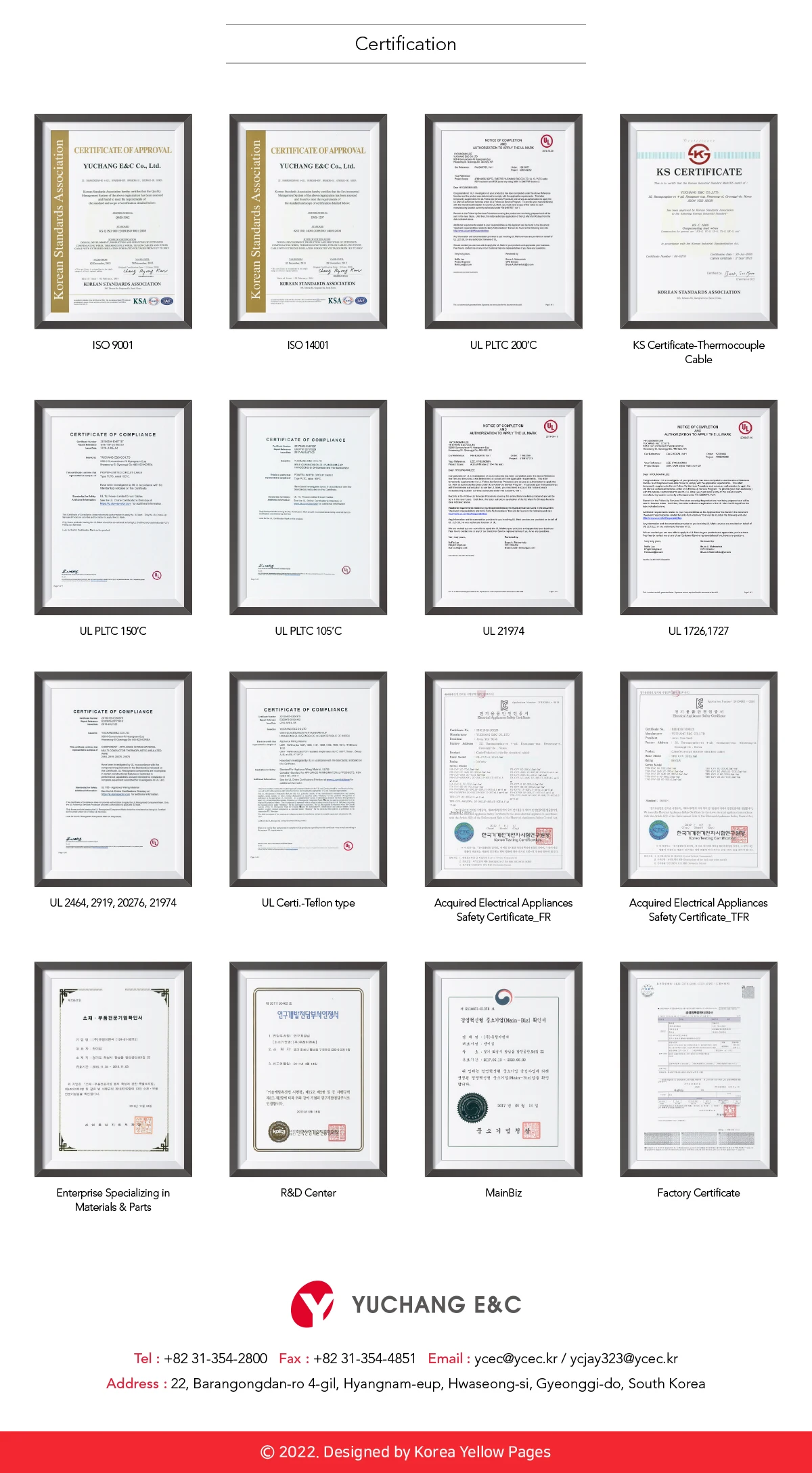Thermocouple Cable Yuchang E&c Thermocouple Extension & Compensating ...