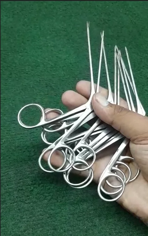 ENT Alligator Forceps With Black Handle 3 1/2" 5 1/2" Medical Grade ...