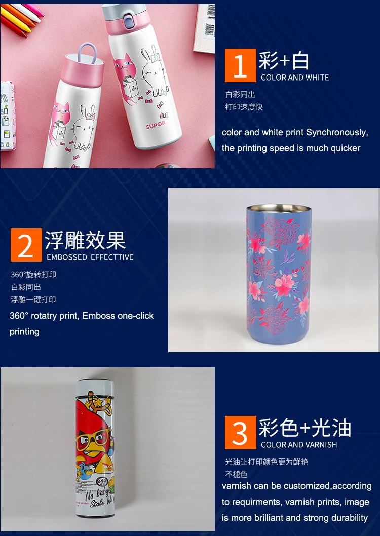 Acetek UV Printer - 360 Round UV Cylinder Printing Machine