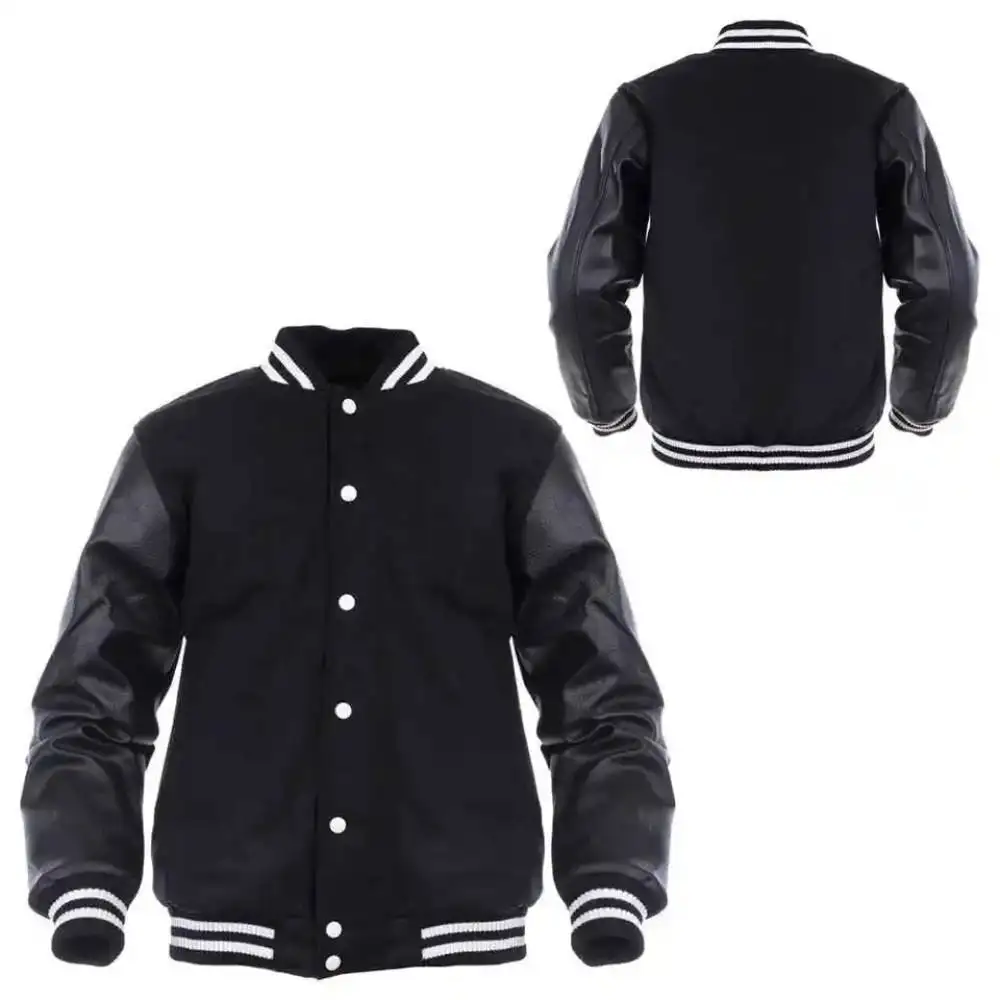 Baseball Varsity Jacket Men Plain Blank Varsity Letterman Jackets ...