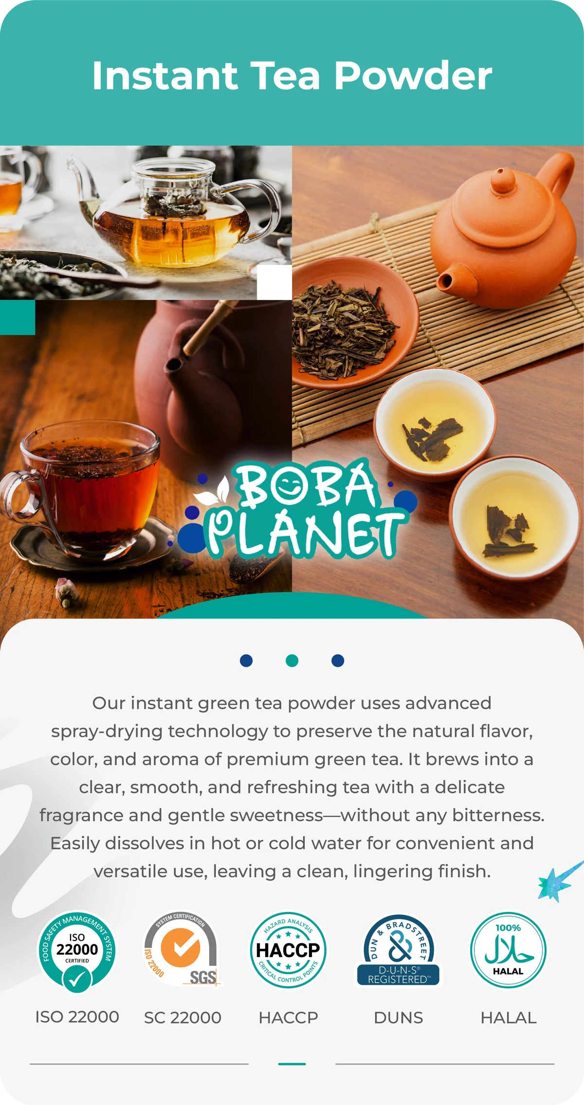 Traditional Taiwan Tea Powder 1KG*20Bags 2-Year Shelf Life| Alibaba.com
