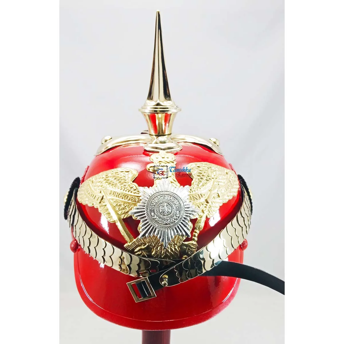 Prussian Medieval Decor Wearable Armor Helmet Spectacles Agate Leather ...