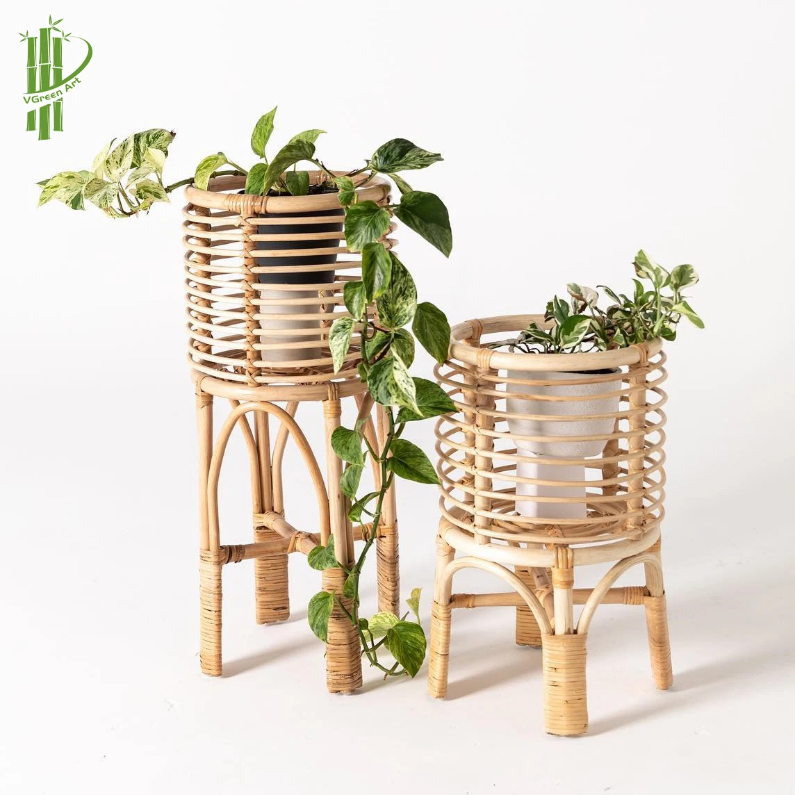 Stylized Flower Pots Made From Natural Materials - Buy Bamboo Products ...