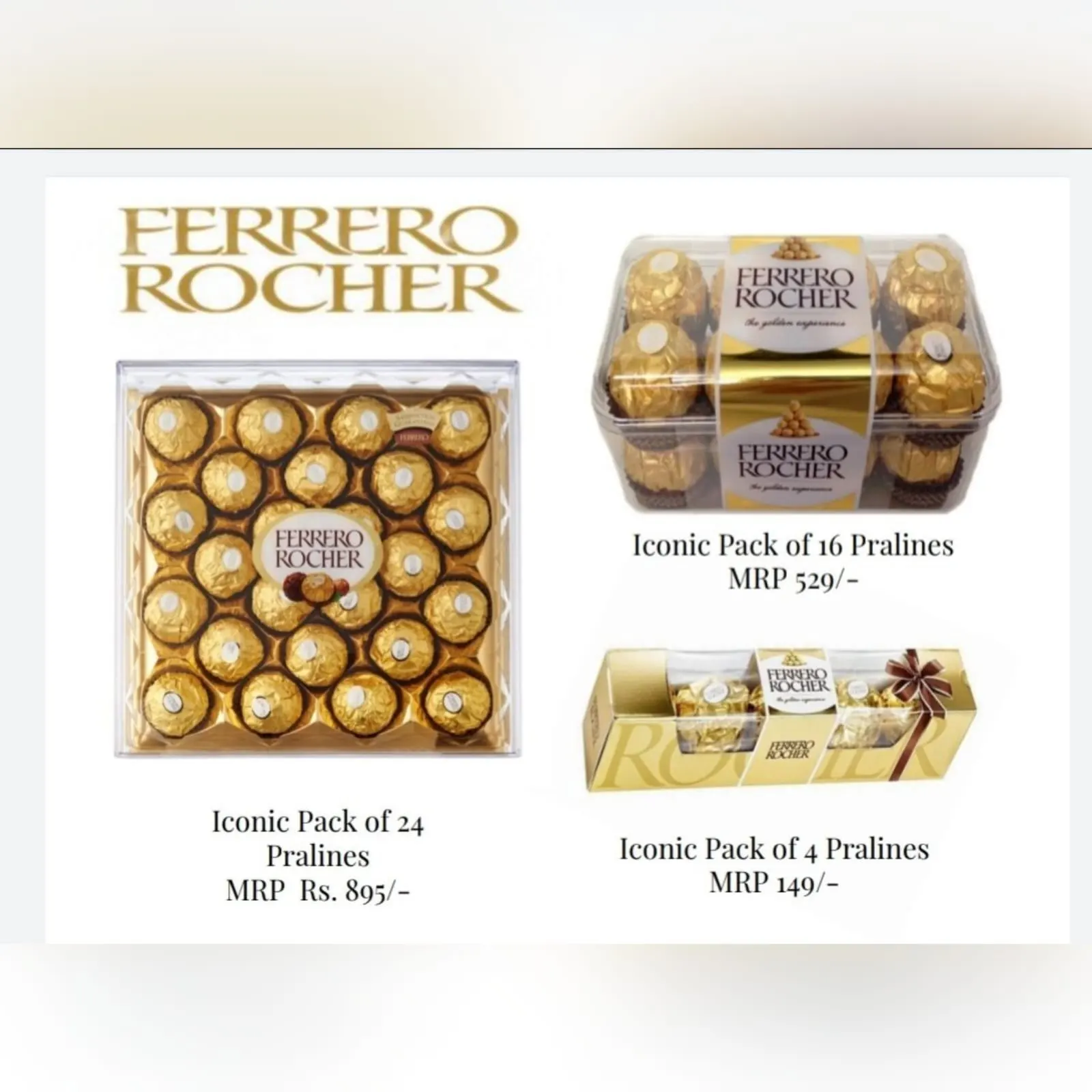 Wholesale Price Ferrero Rocher / Ferrero Rocher CHOCOLATE for EXPORT T3 ...
