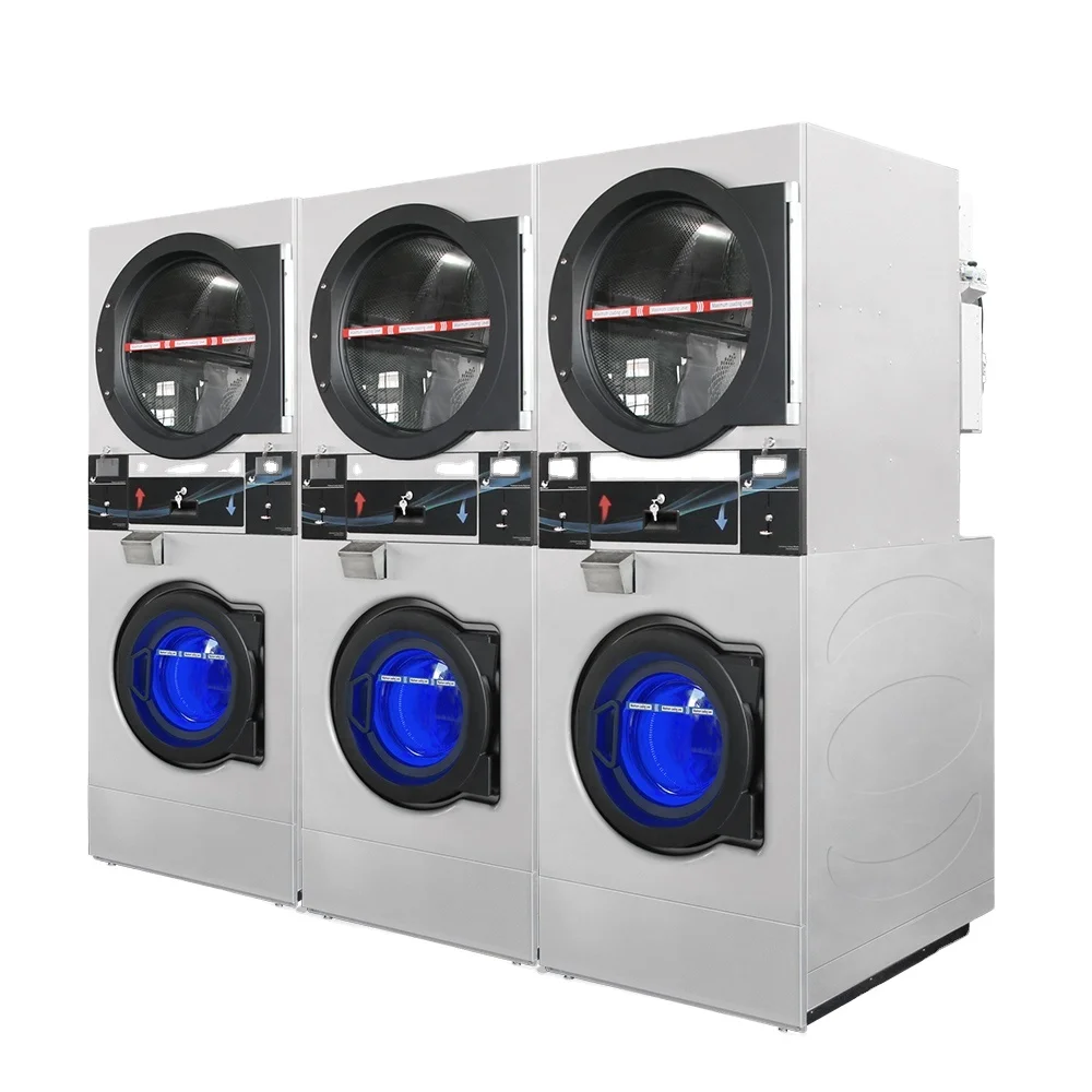 Hot Sale 15kg Clothes Washer Dryer Combo Of Commercial Laundry ...
