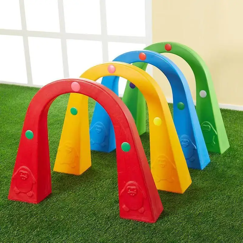 Kindergarten physical fitness ring jump grid jump circle agility ring ...