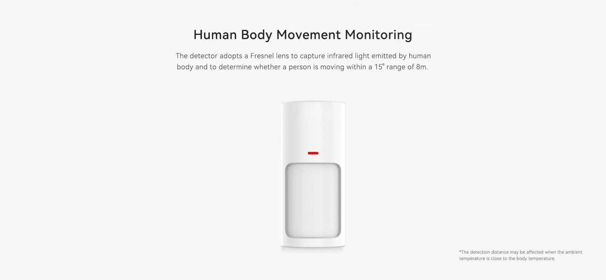Wired Curtain PIR Motion Detector - 8m Detect Area Alarm