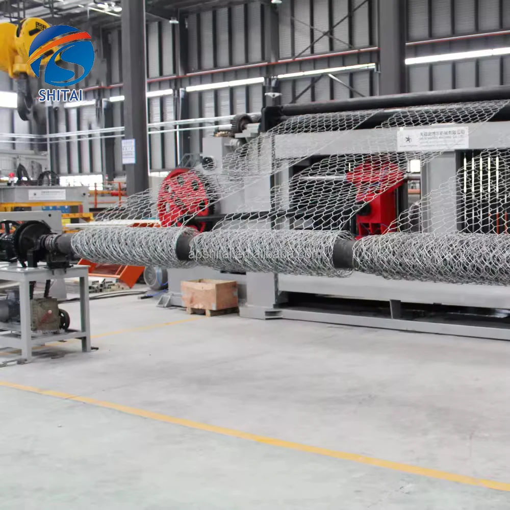 High Speed Hexagonal Galvanized Gabion Mesh Machine Factory Directly ...