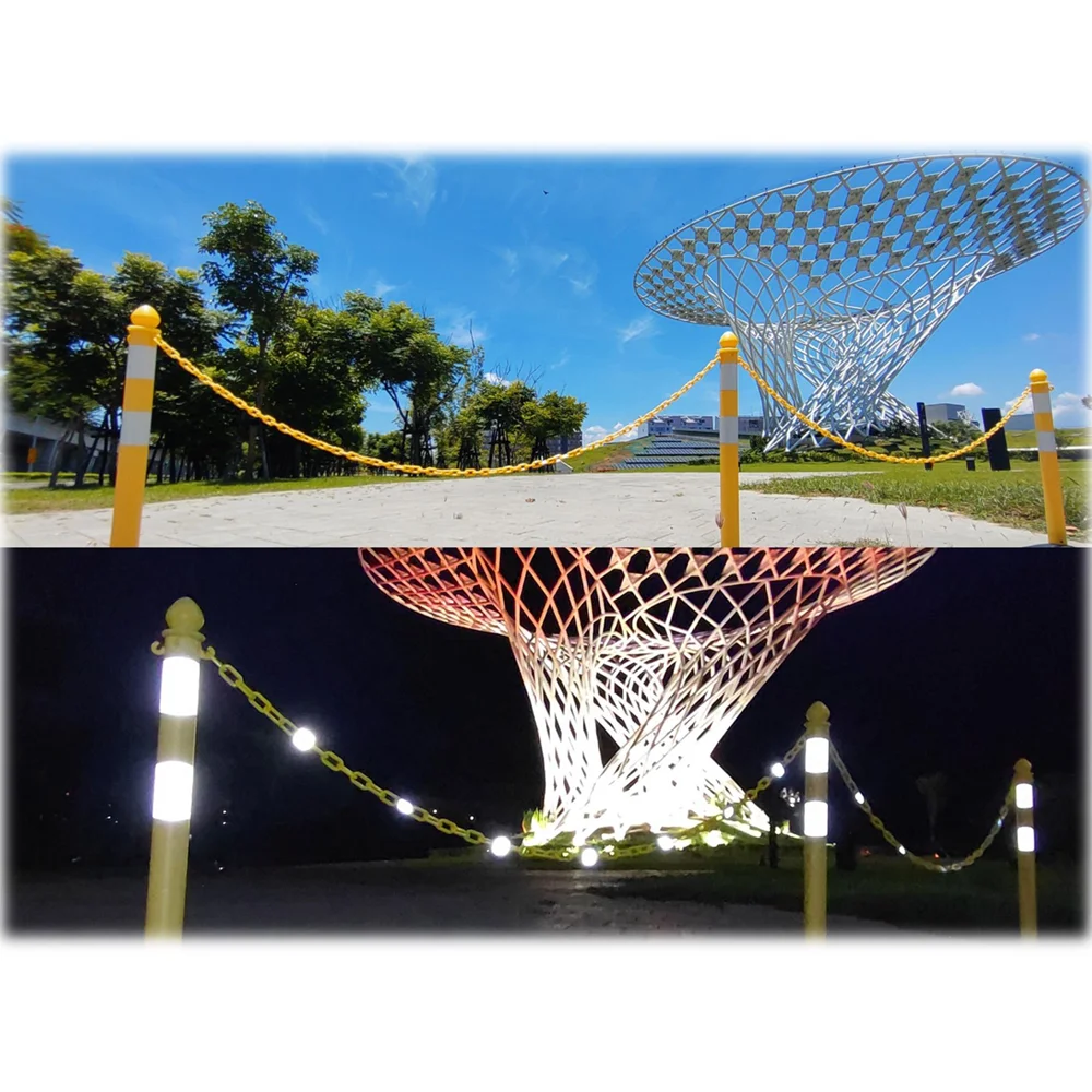 Reflective Visible Plastic Stanchion Post-w For Road Safety Enhancement ...