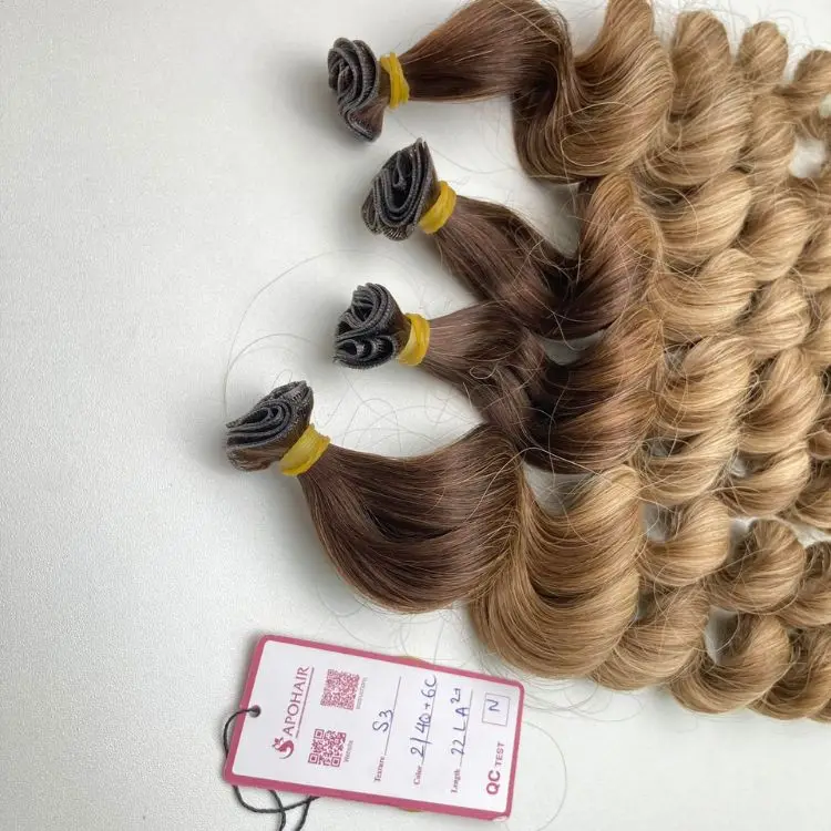 Wholesale Supplier Balayage Color 2/4Q+6C Genius Weft Hair 22 Inch ...