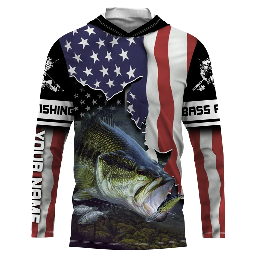 Sublimation Fishing Long Sleeve Shirt Custom Design Your Own Quick Dry ...