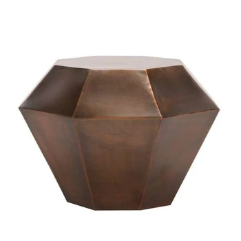Diamond Shape Center Table With Brown Antique Aluminum Hot Sale ...