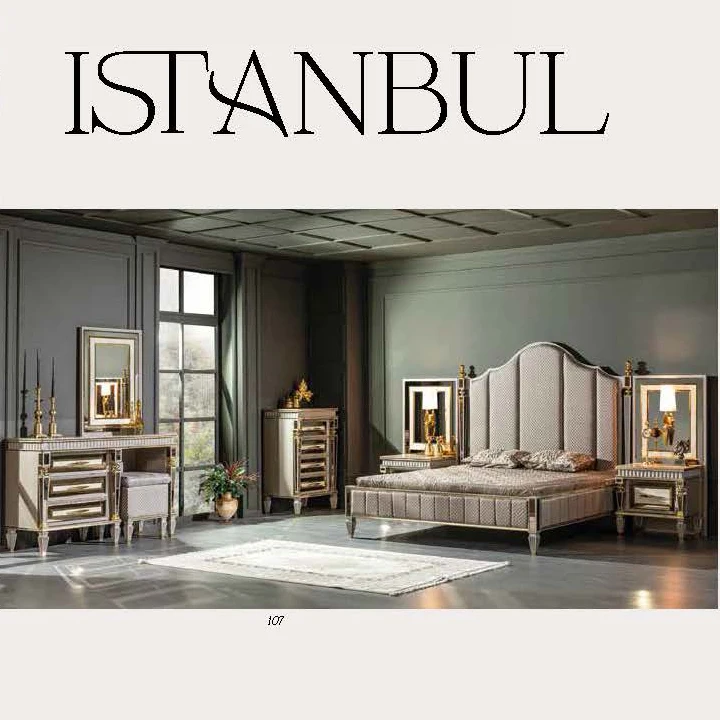 Luxurious Bedroom Furniture Set from Turkey - Customizable