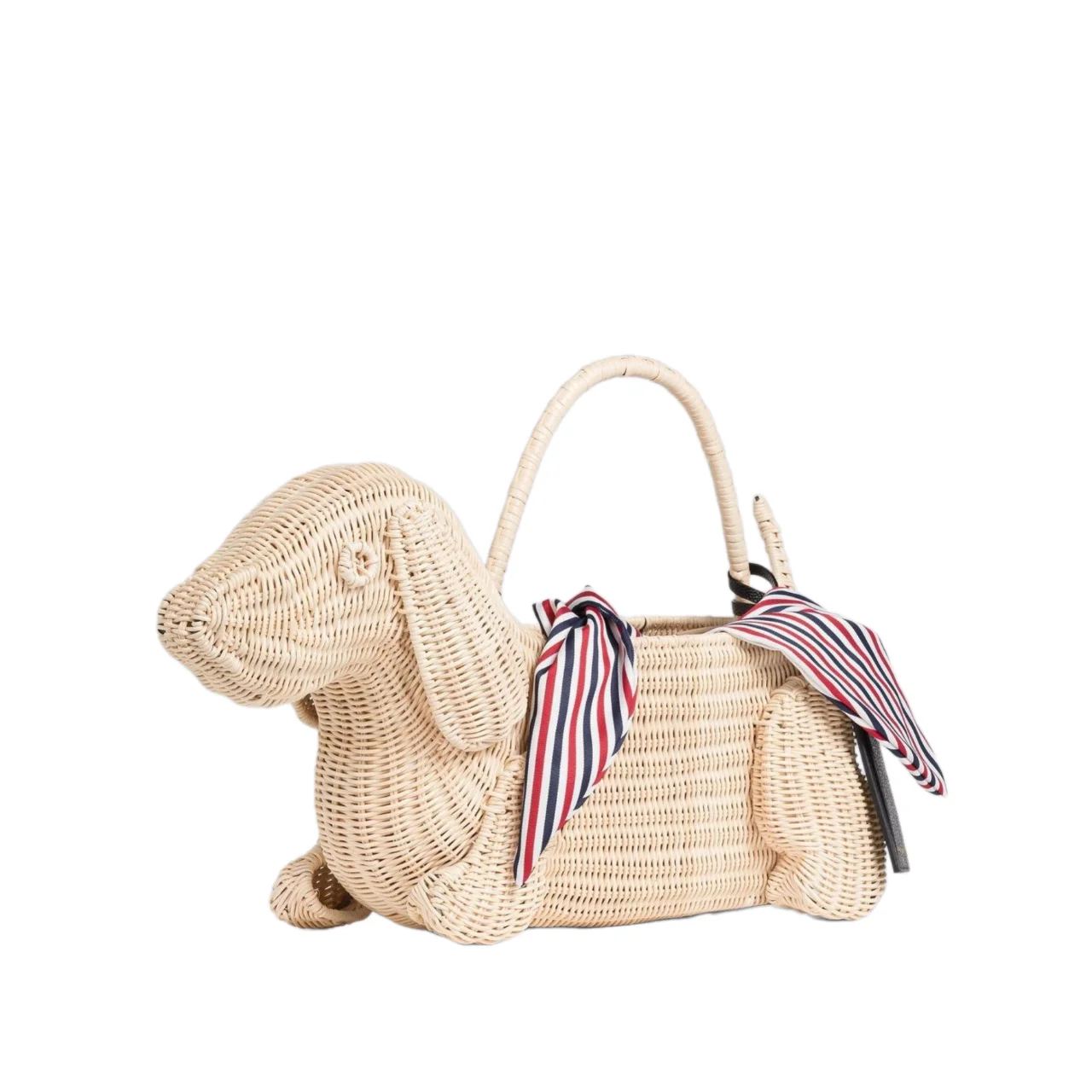Factory Direct New Design Rattan Basket Animal Dog Shape With Handle ...