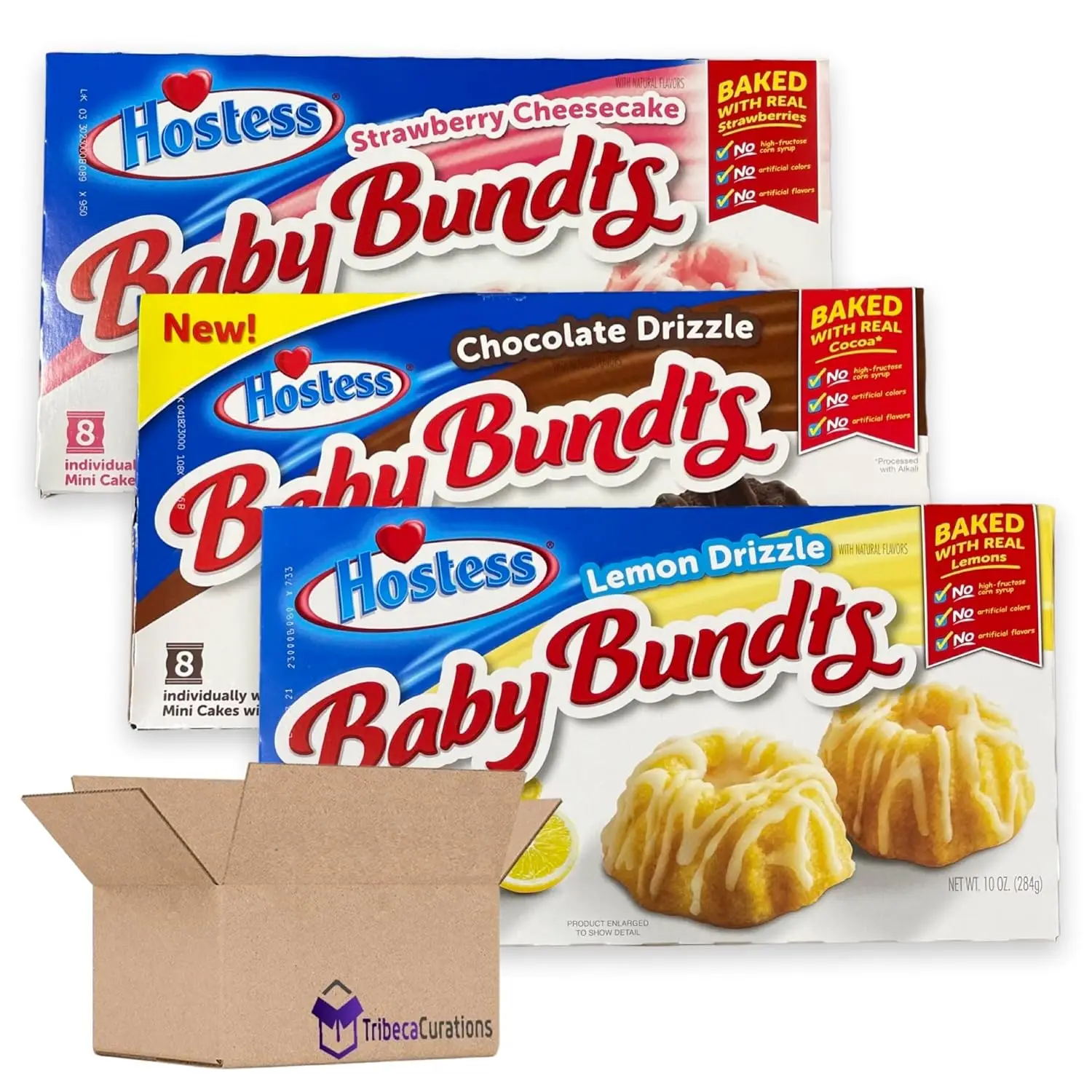 Hostess Lemon Drizzle Baby Bundts Cake Duo - 6 Pack - Buy Hostess Baby ...