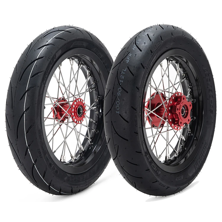 12" Supermoto Wheel And Tire Set For Surron Light Bee / Segway X160 ...