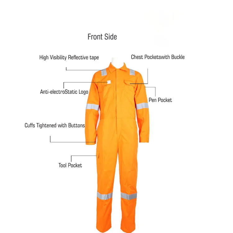 Customizable Logo OEM ODM FR Coverall with Reflective Trim