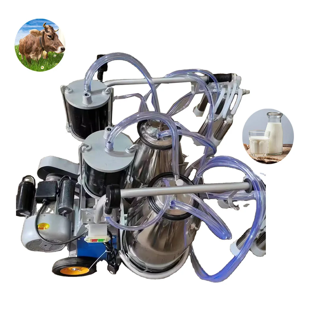 2 cows per time Milking Machine HJ-CM011PD piston type Cow Milking ...