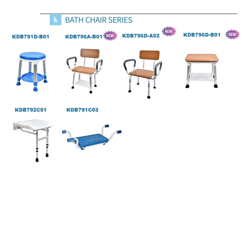 Aluminum Shower Chair with Armrests for Hospital & Home Care | Anti ...