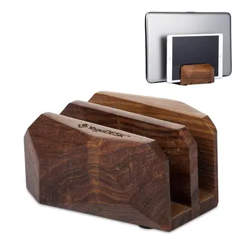 Top Vertical Laptop Stand Holder Double Docking Desktop Organiser ...