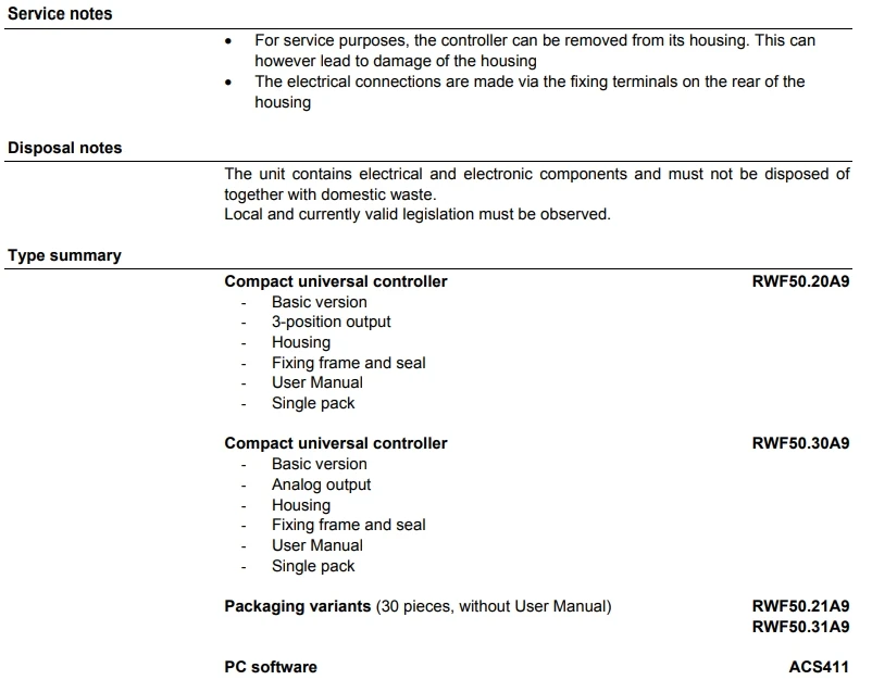 Siemens Rwf50.21a9 Universal Modulating Burner Controller For Oil/gas ...