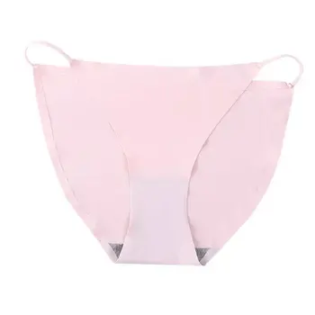 Seamless Ice Silk Satin G-string Underwear G-string Bikini Panties ...