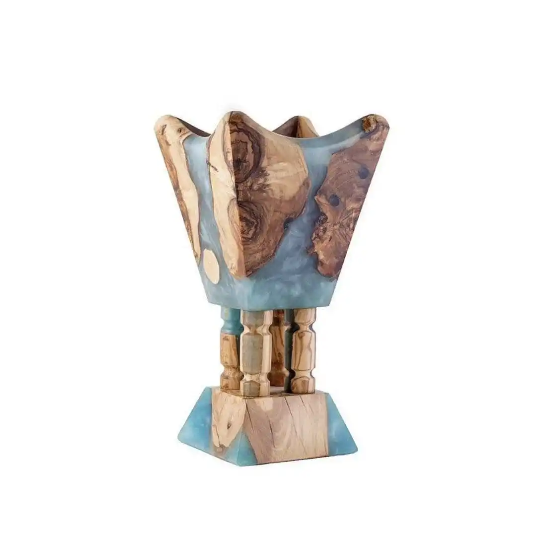 New 2024 Wood Epoxy Resin Bakhoor Burner Incense Madhkan Burner Arabic ...