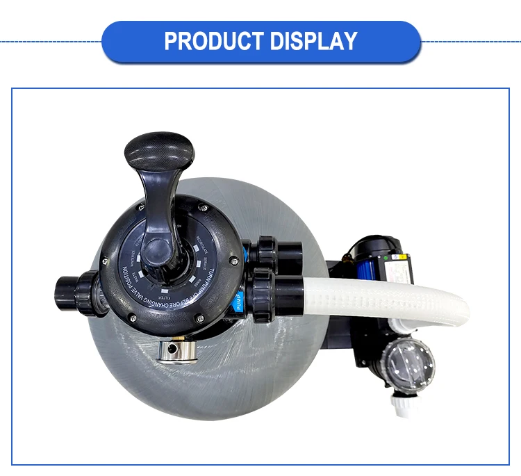 Sand Filter Filtration Pump Combo Fiberglass Automatic Backwash Pool ...