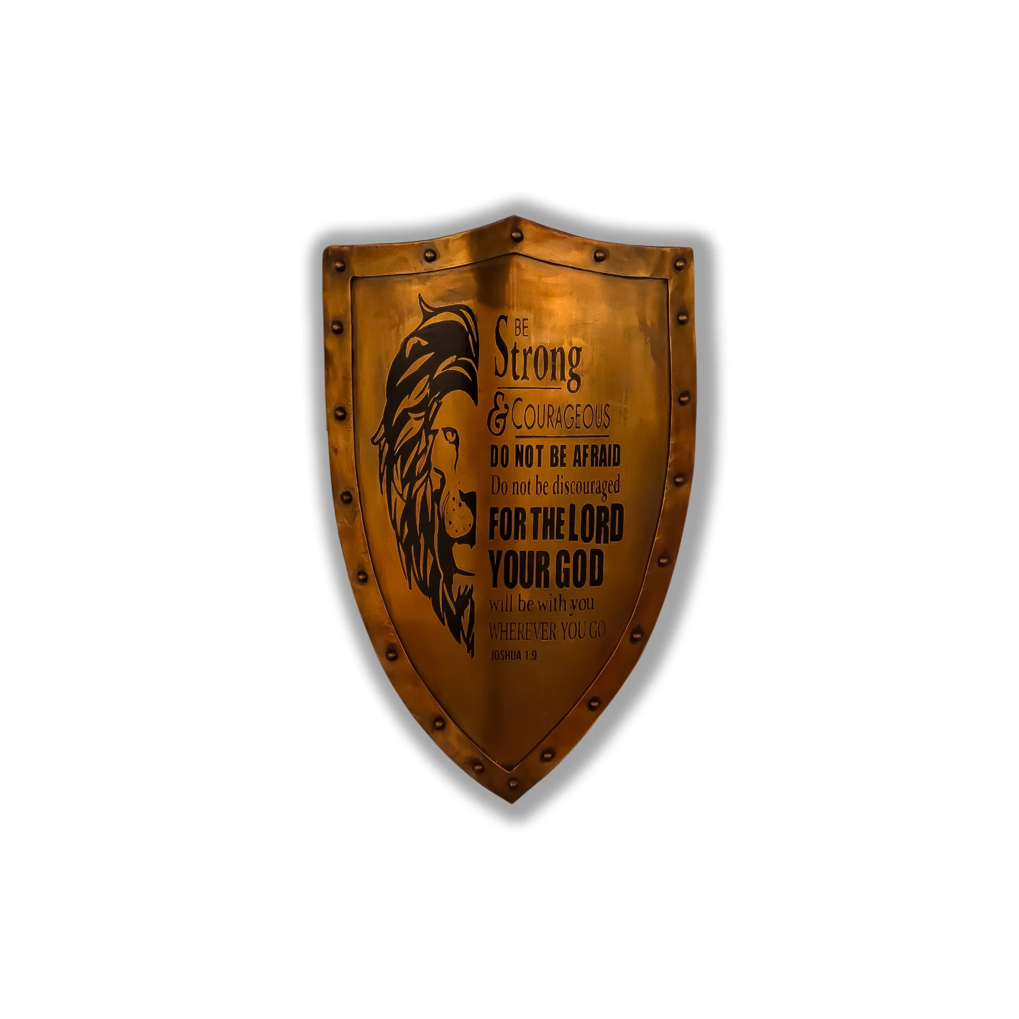 Medieval Knight Battle Shield - Decorative Armoured Plated Technique