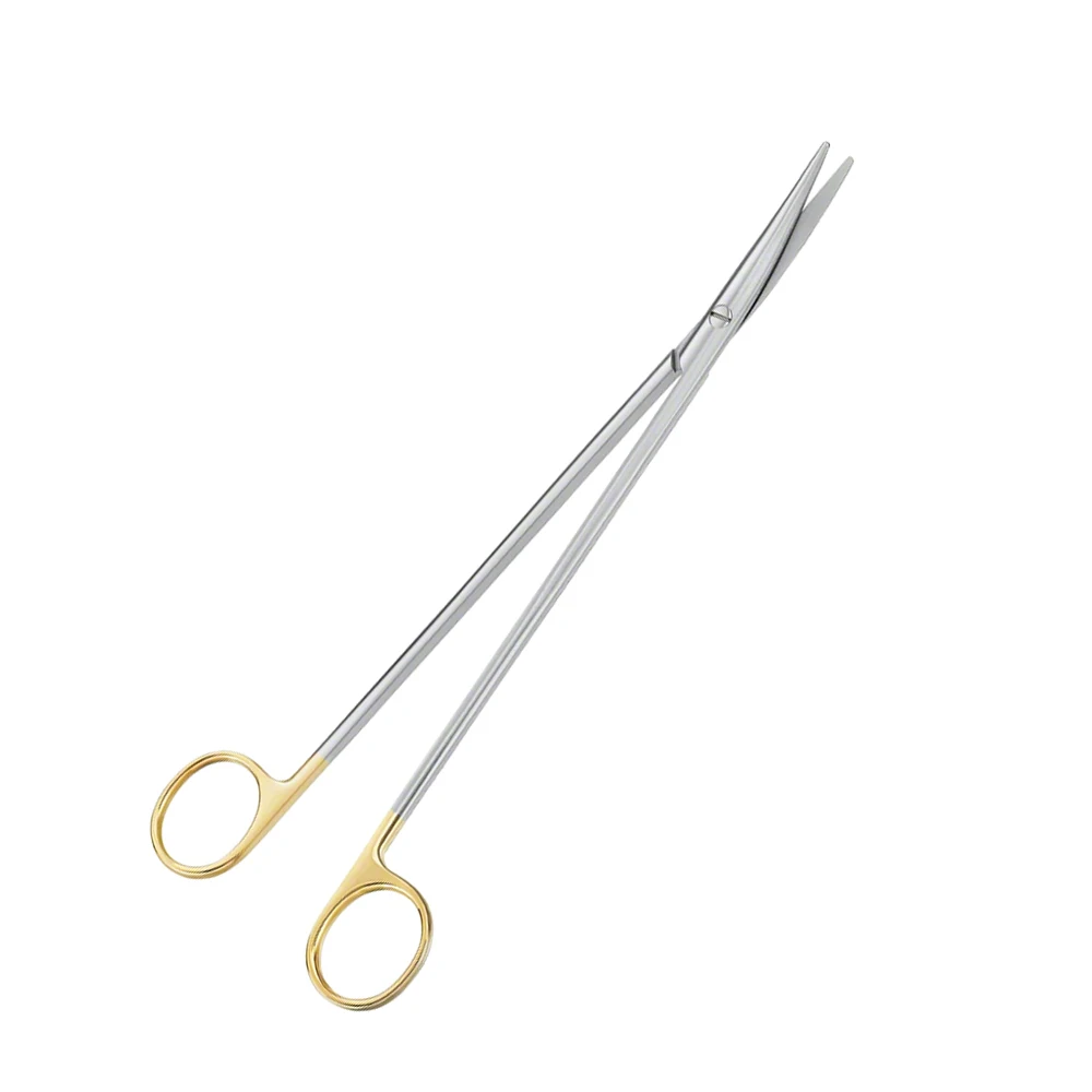 Half Gold Metzenbaum Scissors Curved 7" German Stainless Steel Surgical ...