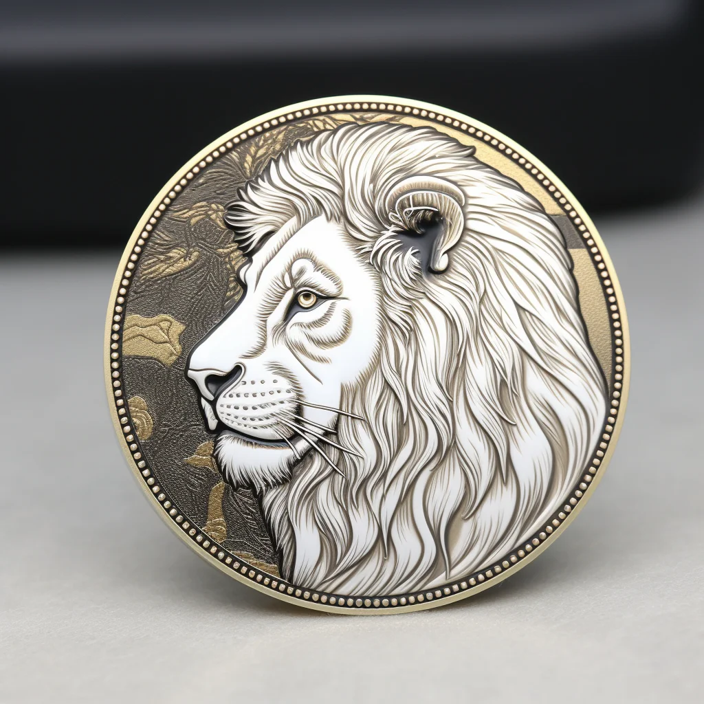 Custom Design 3d High End Lion Dual Tone Special Challenge Coins - Buy ...