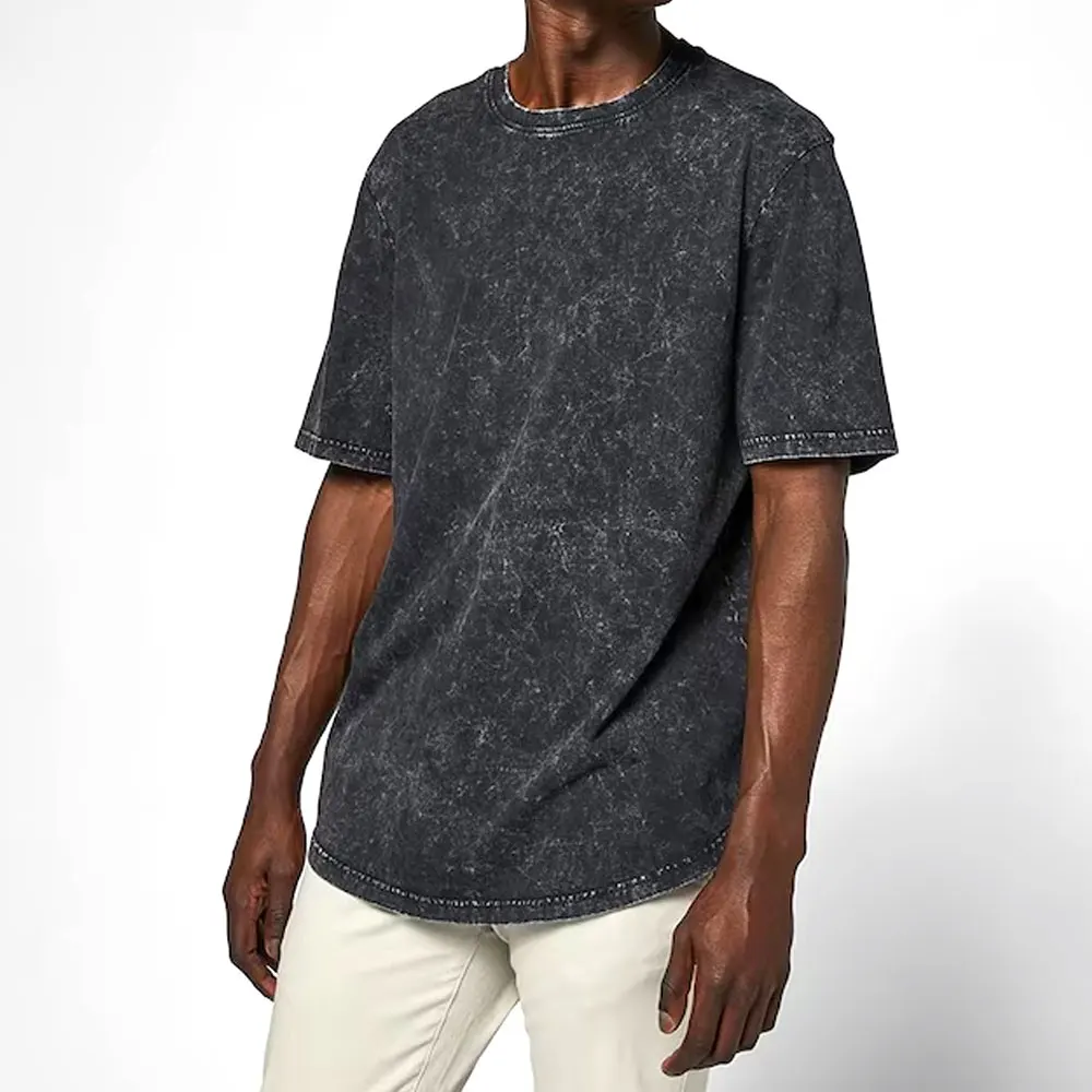 Latest Design Short Sleeve Soft Custom Acid Washed Men T Shirts / High ...