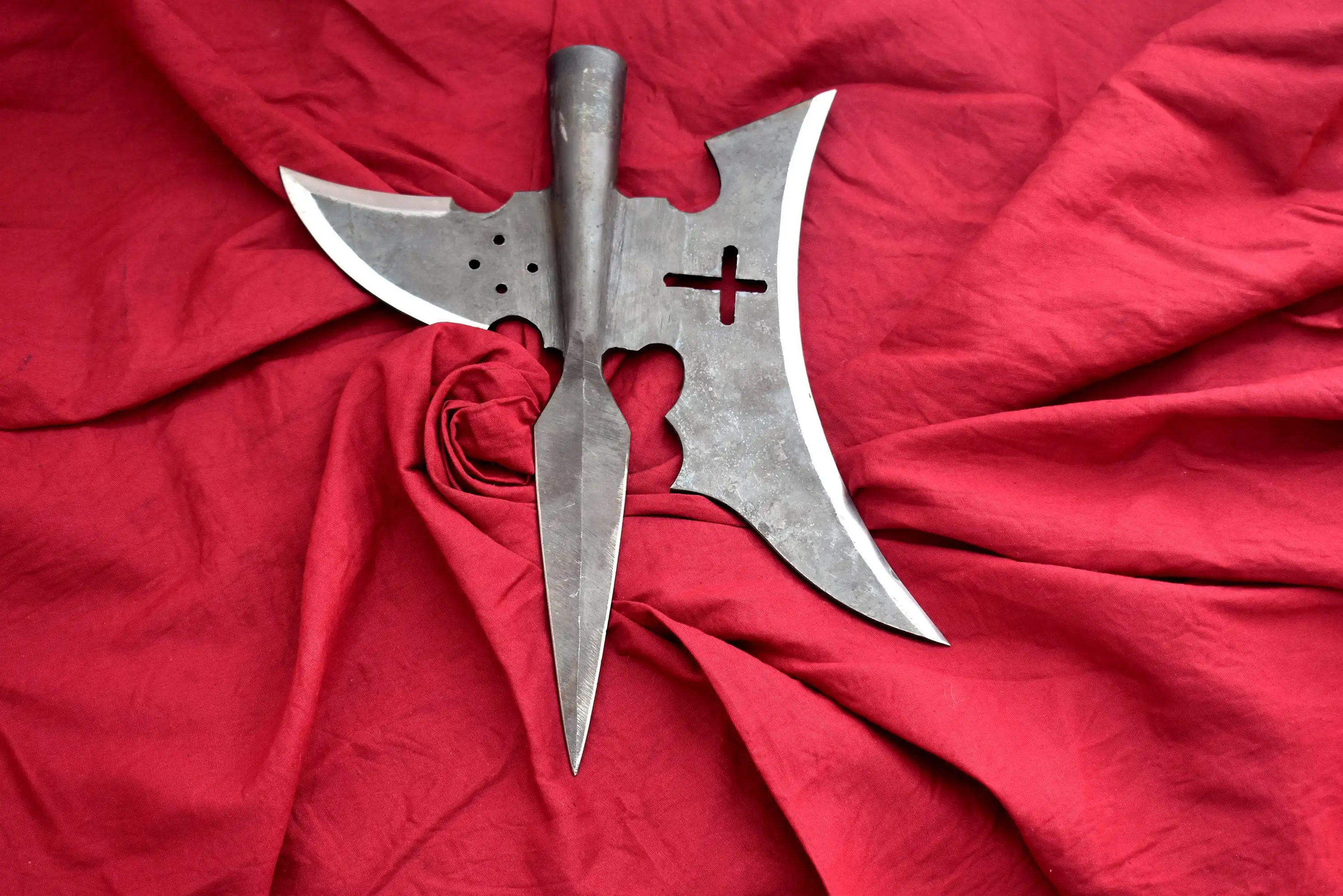 18th Century Medieval Hand Forged Halberd - PEXMO Antiques