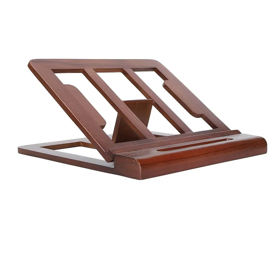 Wood Laptop Stand Desktop Organizer Handmade Top Design Wooden Laptop ...