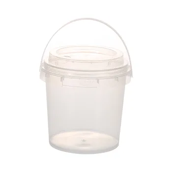 Food Grade Transparent Plastic Bucket Round Small Sealing Packing ...
