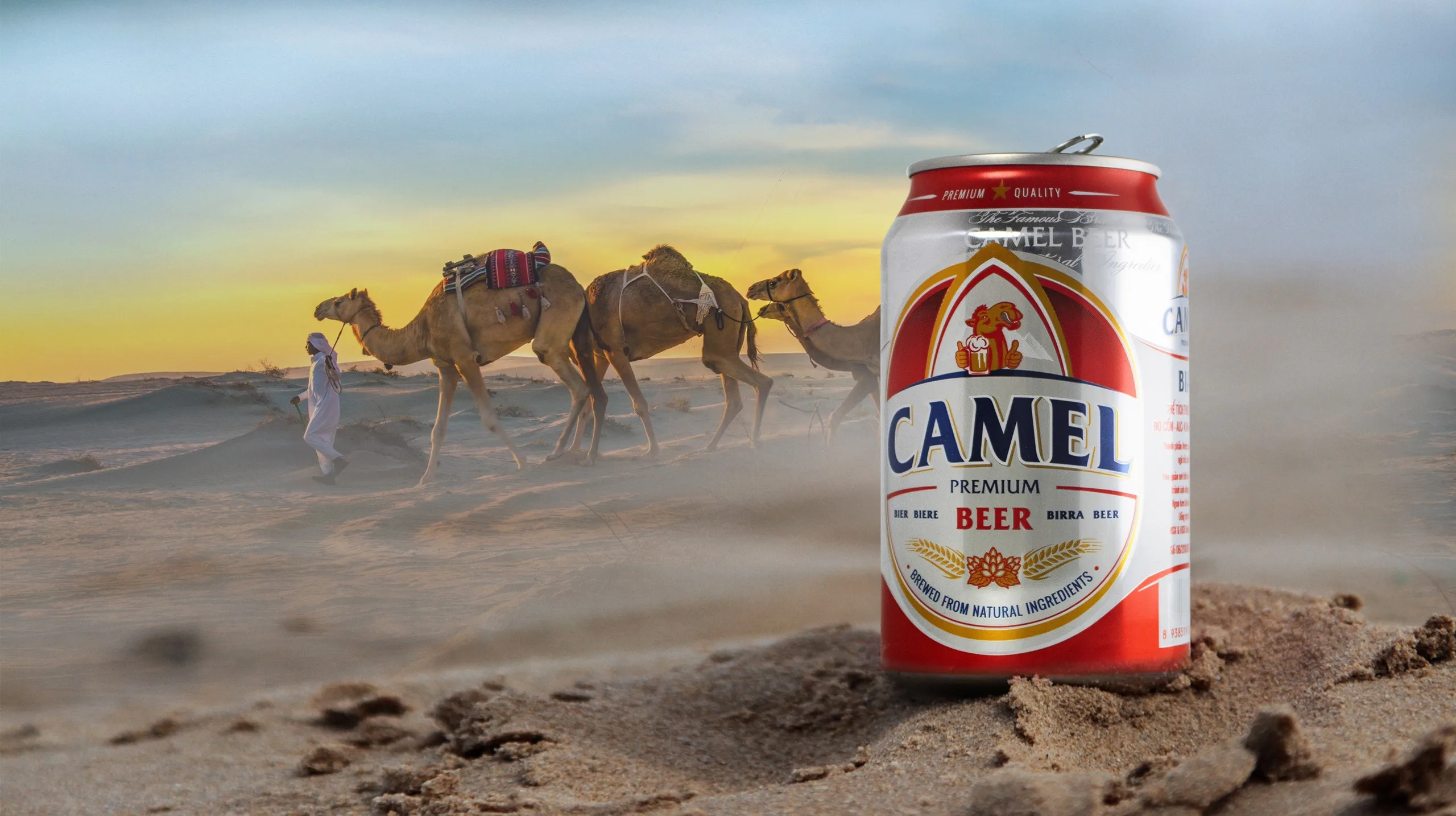 Lager Beer 330ml Camel Beer 500ml - Chilled Alcoholic Beverage
