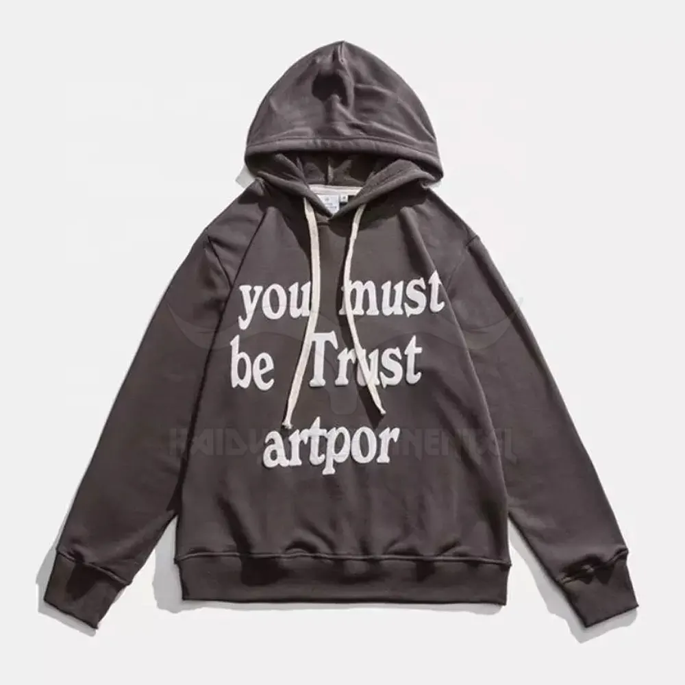 New Oem Streetwear Puff Print Hoodies Cut Edge Customized Raw Puff ...