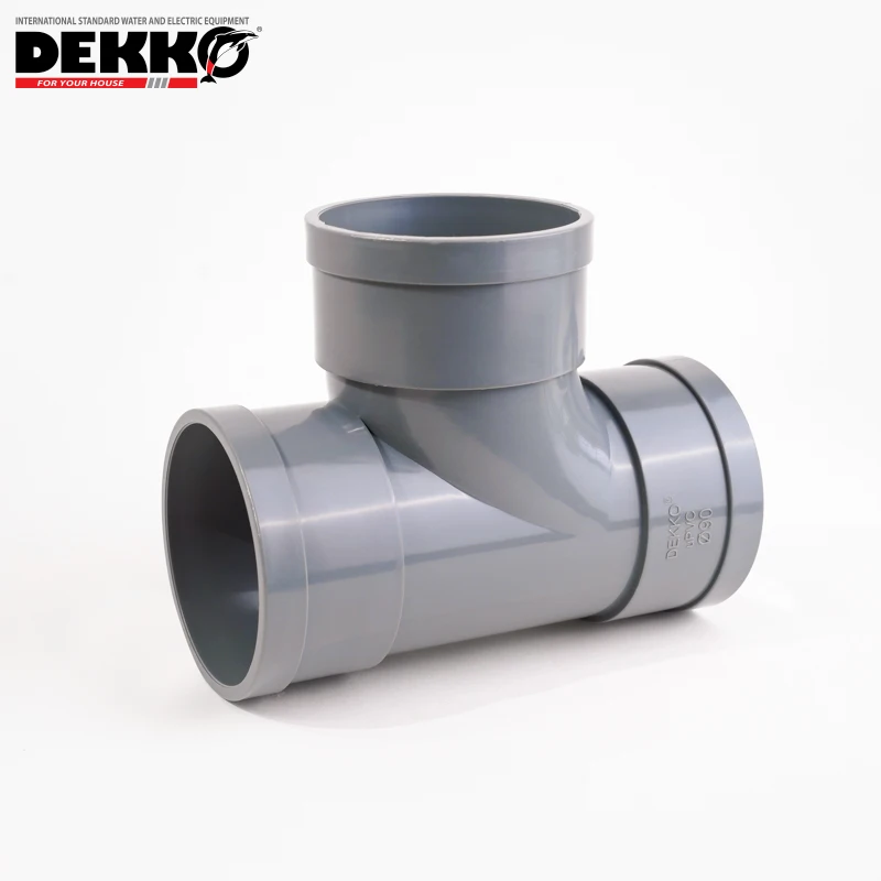 60-110mm Diameter Renovated UPVC High-Pressure Equal Sanitary Wye Tee ...