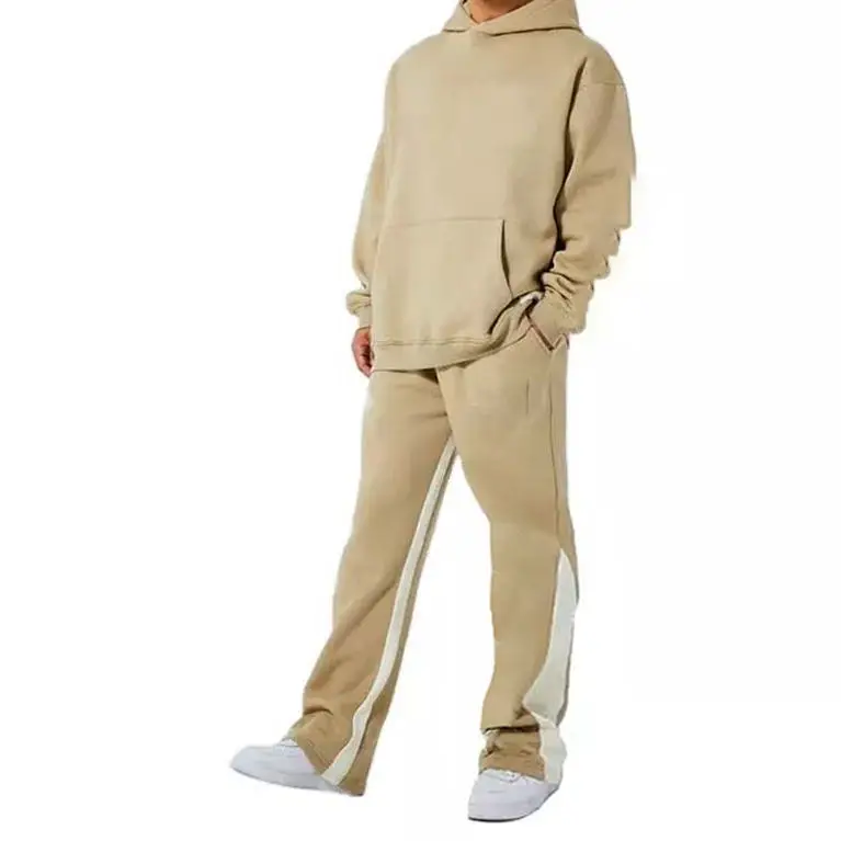 Puff Print Flared Pant Matching Sweatsuit Set Unisex Sweat Suits Men ...