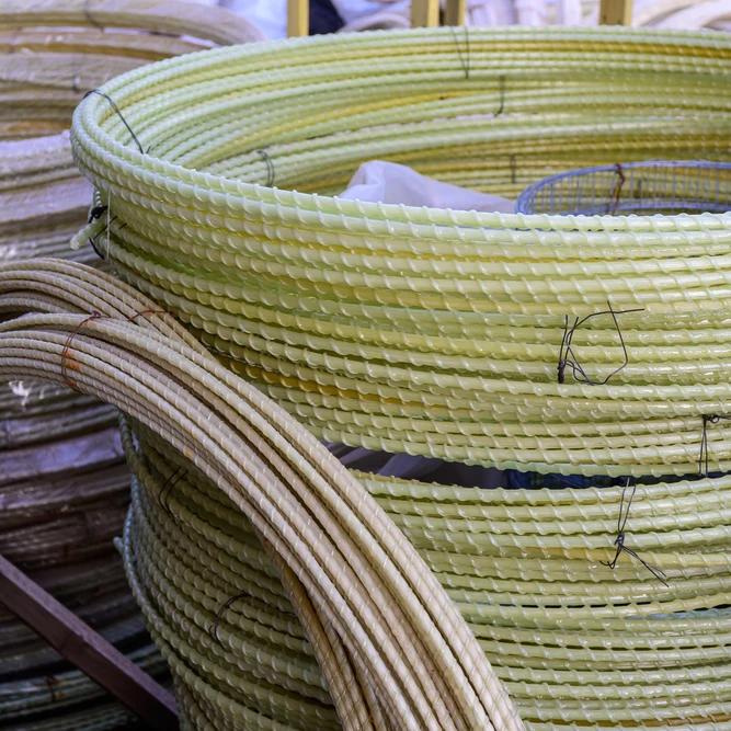 High-Strength GFRP Fiberglass Rebar Epoxy Coated, Glass Fiber ...