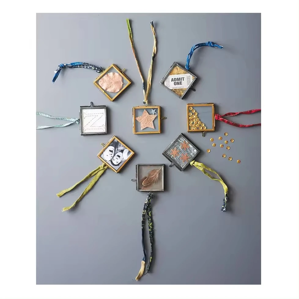 Attractive Design Square Kiko Glass Frame Antique Finished Home And ...