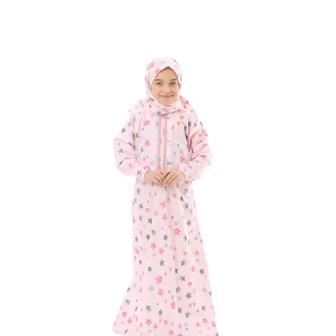 Elanisa Prayer Attire For Young Muslim Girls,Turkish Cotton One-piece ...