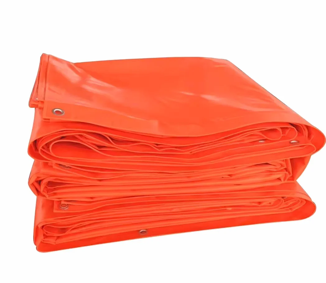 Orange Fire Proof Pvc Laminated Tarpaulin 30x30ft Manufacturers ...