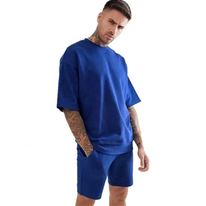 Custom Men Streetwear Track Suit Sweatsuits 100 Cotton Summer Two